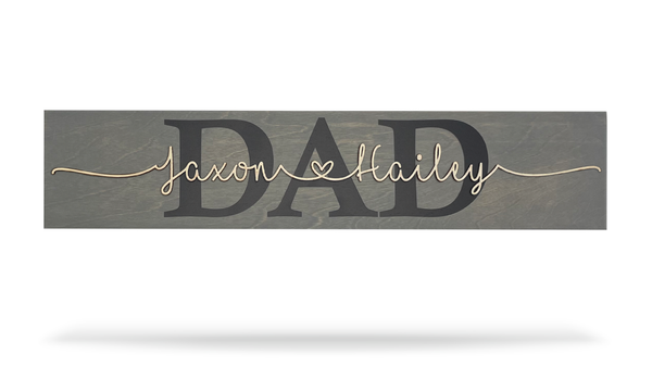 Personalized 3D Father's Day Sign – jaxleydesign.com